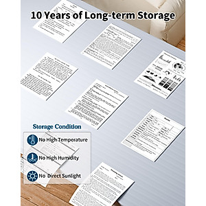 A4 Thermal Paper - 8.27” x 11.69” (210mm x 297mm) Quick-Dry Printing Paper, Compatible with Phomemo M08F-A4 M832 M831 M833 M834 M835 Q301 Q302 Thermal Printer for Documents Contracts, 100 Sheets