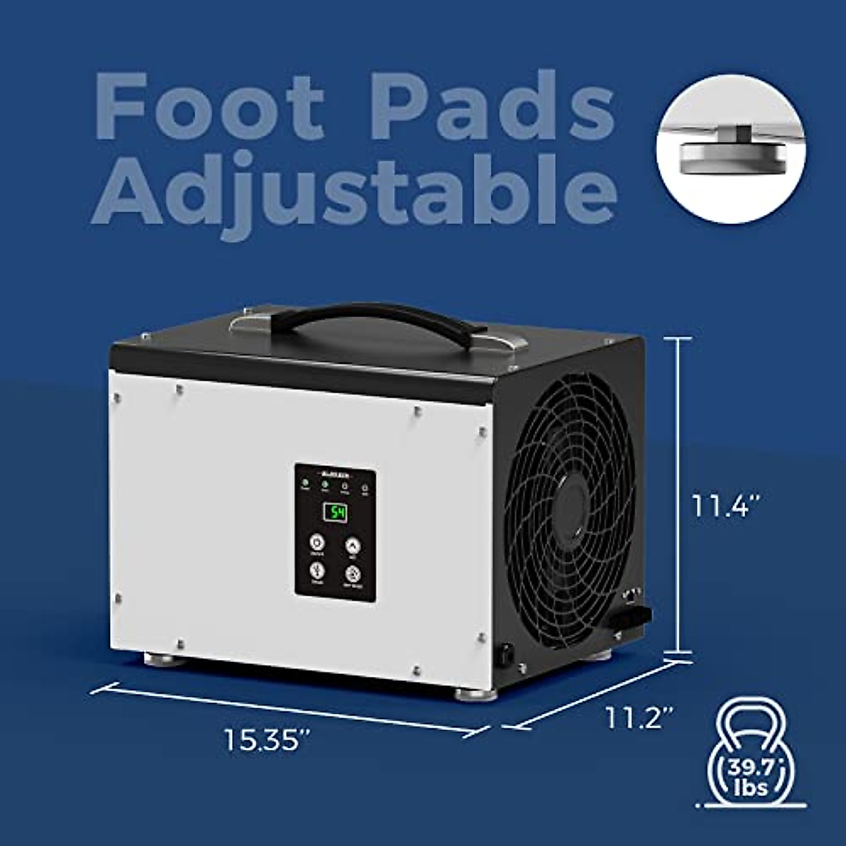 ALORAIR Crawl Space/Basement Dehumidifier 70 Pint Dehumidifier with Drain Hose, Automatic Defrost, Up to 1000 Sq Ft Commercial Dehumidifier, Memory Start, Energy Star Certified, ETL Listed, GLGR Technology, 5 Year Warranty