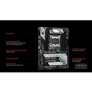 ASRock Intel X299 Chipset ATX Motherboard X299 Steel Legend