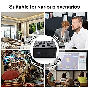WEIDIAN Mini Complete PC, Mini PC Windows 11 Pro, Core i9-10980HK 64GB DDR4 RAM 512GB NVME SSD 1TB HDD,Mini Computer Windows 11, Micro PC, Micro Computer Support Dual Display, 4K HD, BT5.2 and WiFi6