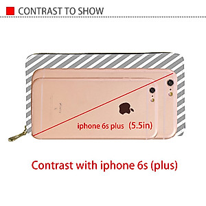 Showudesigns Women Wallet Cute Heart Dog Letters Long Wallet Coin Purse Card Holders Zipper Clutch Handbag for Ladies Teen Girls Corgi Black