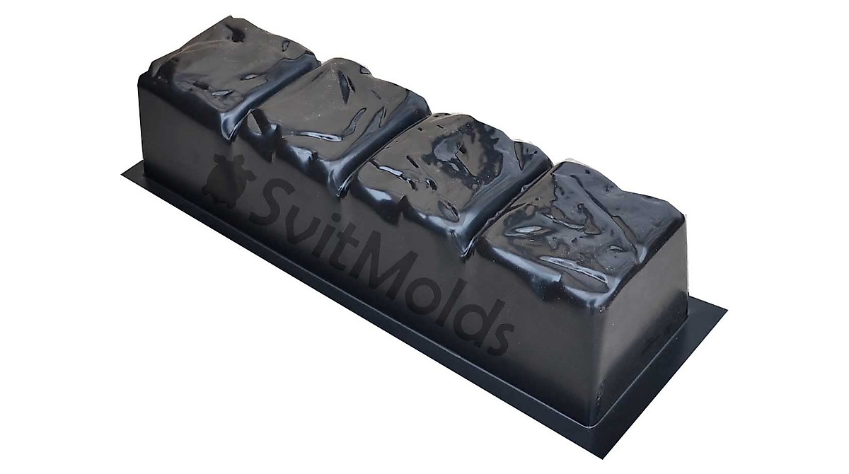 Concrete Garden Border Molds - DIY Edge Stone Log Edging 2pcs