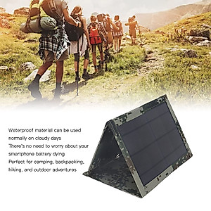 Folding Solar Charging Panel Foldable Panel Portable Solar Charger Panel 21W Lightweight Portable Space Saving Chargingadapter