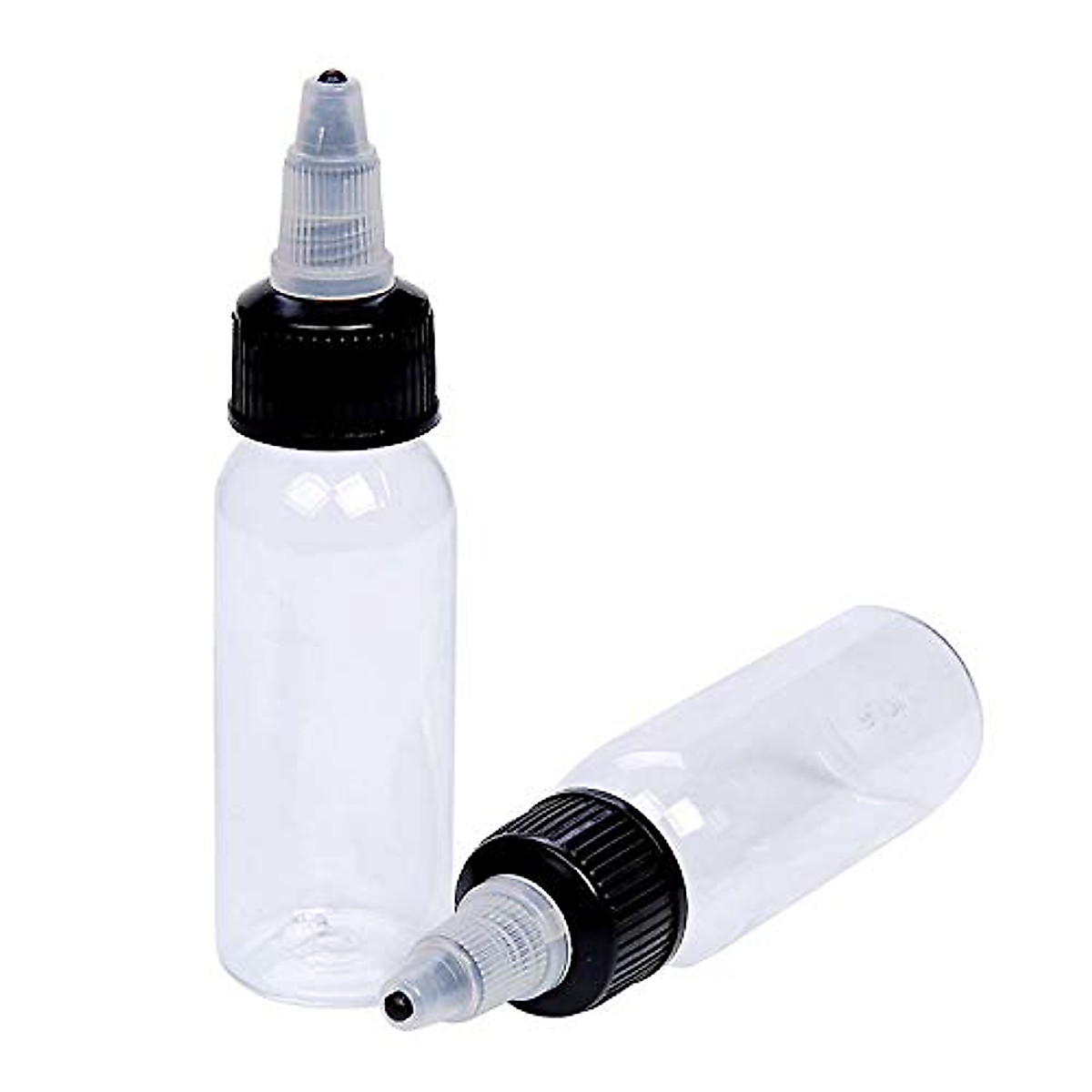 30ml Empty Tattoo Ink Bottles,30pcs 1oz Tattoo Twist Cap Plastic Clear Transparent Tattoo Pigment Container Tattoo Accessories Twist Top Bottle 1oz,30ml Tattoo Squeeze Bottles(30ML 30PCS)