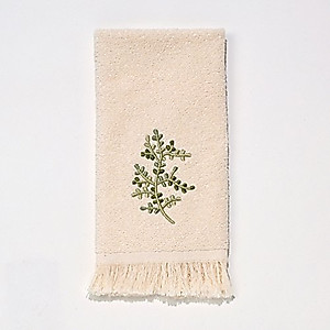 Avanti Linens Greenwood Fingertip Towel, Ivory