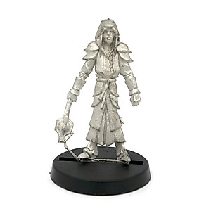 Stonehaven Miniatures Elf Cleric Miniature Figure (for 28mm Scale Table Top War Games) - Made in USA