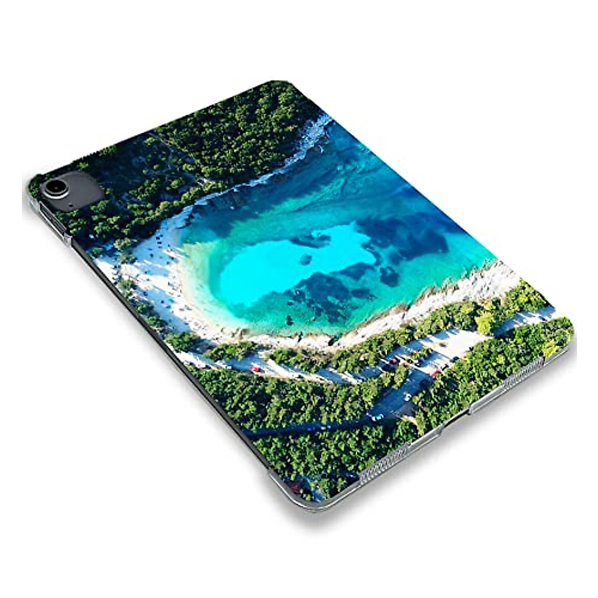Nature Landscape Beach Forest case Compatible with iPad Mini Air Pro 7.9 8.3 9.7 10.2 10.9 11 12.9 inch Pattern Cover New 2022 2021 Trifold Stand 3 4 5 6 7 8 9 Generation 86 (11" Pro 1/2/3 gen)
