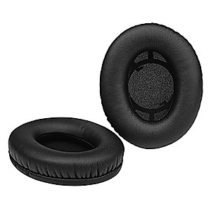 MOLGRIA HDR120 Ear Pads Cushion Replacement Earpads for Sennheiser RS120 RS100 RS110 RS115 RS117 RS119 Wireless Headphones (Leather Black)