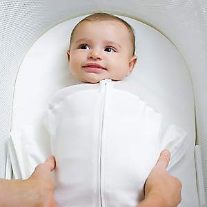 Happiest Baby SNOO Bassinet Fitted Sheet - 100% Organic Cotton Nursery Bedding - Fits SNOO Sleeper Crib Mattress (White)