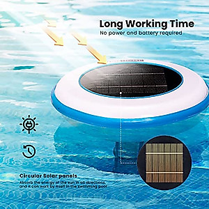 VIVOHOME Solar Pool Ionizer Chlorine-Free Sun Shock & Water Purifier Automatic Pool Cleaner Up to 35,000 Gal