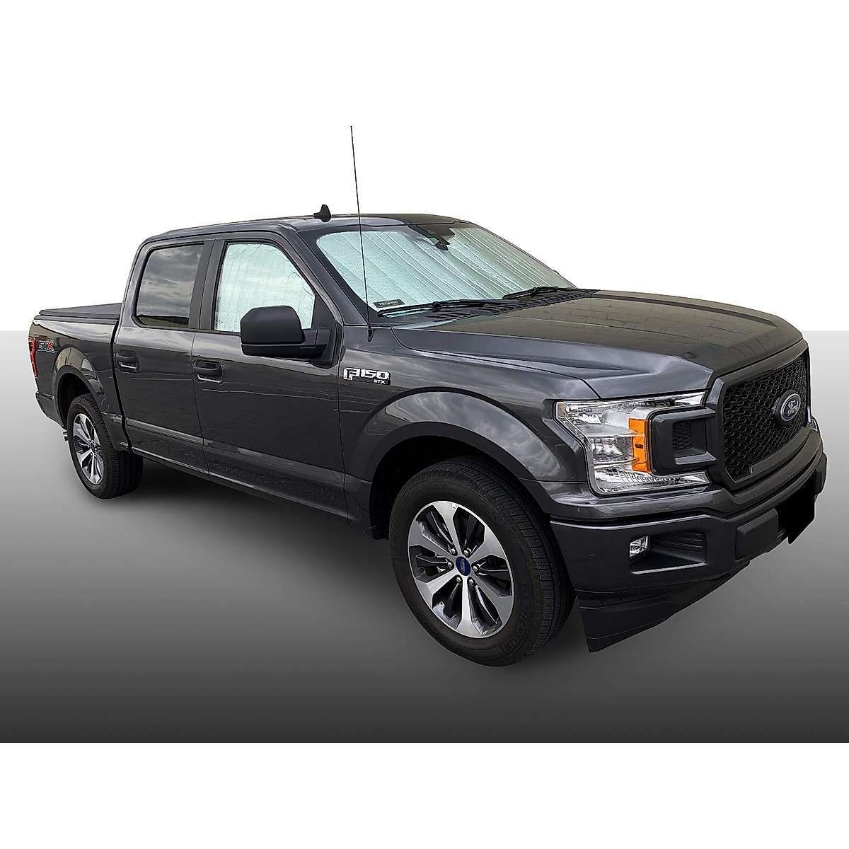 YelloPro Custom Fit Front Windshield Sunshade for 2015 2016 2017 2018 2019 2020 Ford F-150 F150 - Lariat, King Ranch, Platinum, XL XLT Limited Raptor Shelby Baja Accessories [Made in USA]