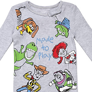 Disney Pixar Toy Story Buzz Lightyear Woody Infant Baby Boys 2 Pack Zip Up Sleep N' Play Coveralls 24 Months