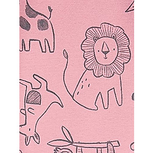 Simple Joys by Carter's Baby Girls' Short-Sleeve Bodysuit, Pack of 6, Multicolor/Floral/Forest Animals/Owl/Sheep, 3-6 Months