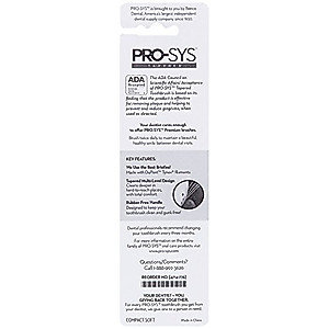 PRO-SYS® Adult Tapered Soft Toothbrush (Colorful 4-Pack) - ADA Accepted, Made with Soft Dupont™ bristles