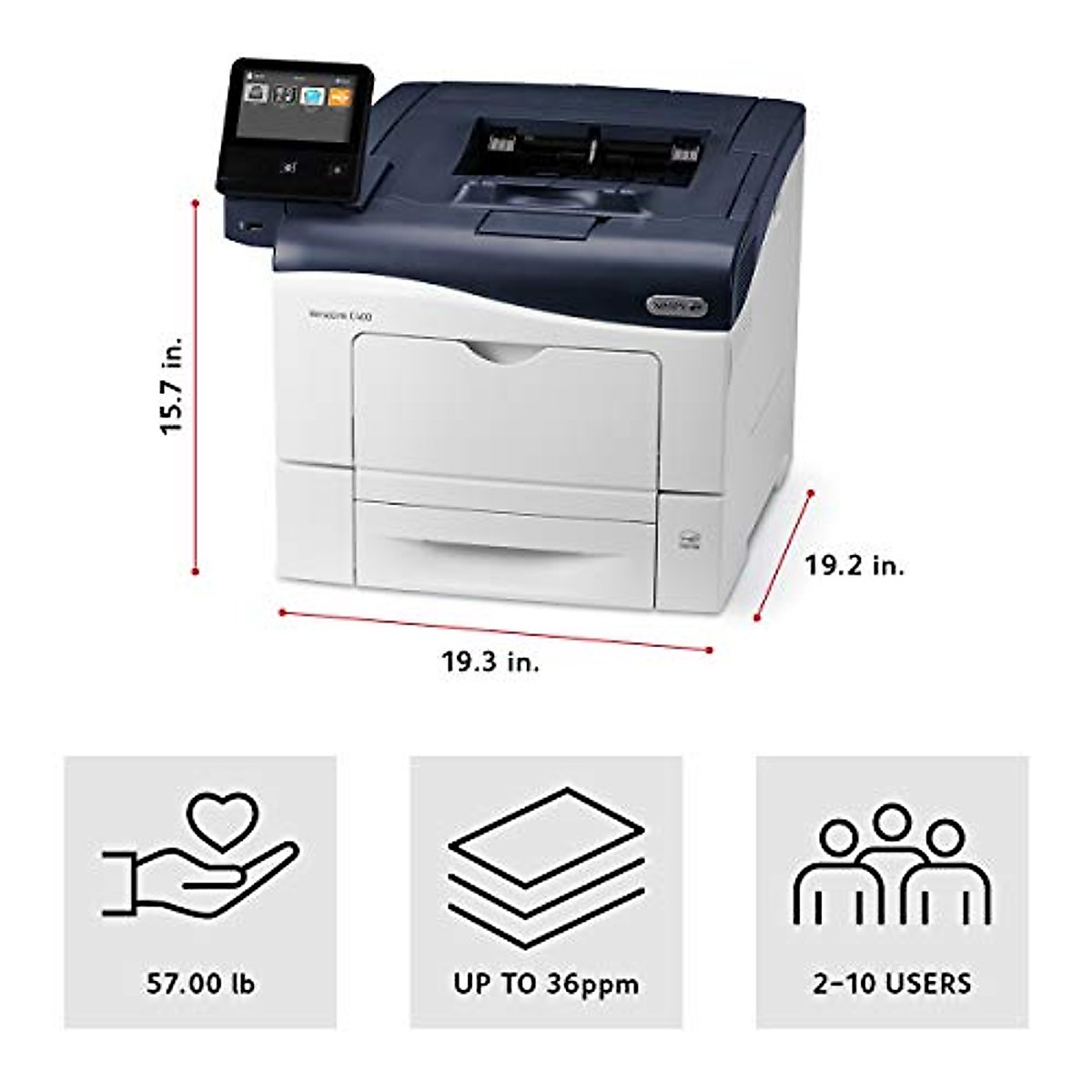 Xerox VersaLink C400/DN Color Printer, Amazon Dash Replenishment Ready