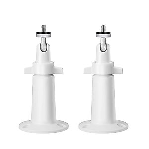 OLAIKE Smart Home Adjustable Indoor/Outdoor Metal Wall Mount (2 Pack) for Ring Stick Up Cam Wired/Battery & Indoor Cam, Arlo Pro/Pro 2/Pro 3/Pro 4/Ultra, Eufy Cam E / 2 / 2C, Wyze Pan v3, White