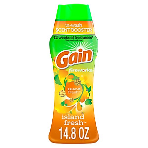 Gain Fireworks In-Wash Scent Booster, Island Fresh, 14.8 oz