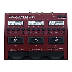 Zoom B3n Bass Guitar Multi-Effects Processor Pedal, With 60+ Built-in effects, Amp Modeling, Stereo Effects, Looper, Rhythm Section, Tuner
