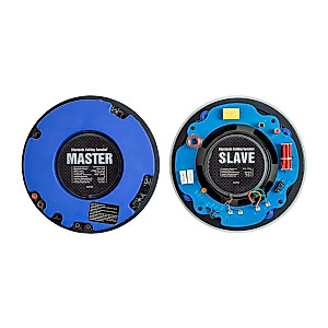 Monoprice Caliber 60-Watt Powered 6.5in Ceiling Speakers Fiber 2-Way with Bluetooth