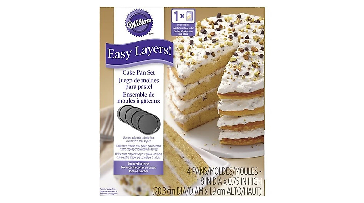 Wilton Easy Layers 8-inch Cake Pans Set - Bake Perfect Cakes