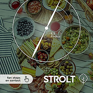 Fly Fan Repeller Strolt 3 pcs, Fly Fan for Outdoor and Indoor, Mechanical Fan for Repelling Flies and Insects