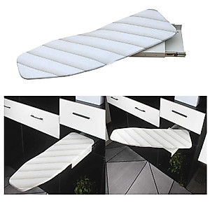 MYOYAY Ironing Board, Retractable Pull Out Ironing Board, 180 Degree Rotation Foldable Ironing Board, with Heat Resistant Cover, Drawer Mounted, Space Saving