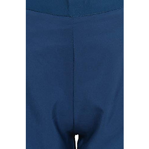 Janasya Women's Blue Foil Printed Poly Crepe Kurti With Palazzo