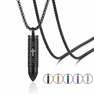 VIUJUH Urn Necklace, Cremation Urn Necklace for Ashes, Celtic Keepsake Memorial Pendant Waterproof Jewelry, Stainless Steel Locket (Silver-Spanish version)