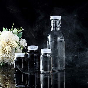 38 mm White Growler Caps Lids, Seal Screw Caps Lid,Tinplate Metal Screw Caps with White Filling Glue Fits for Most 1/2 and 1 Gallon Jugs (36 Pieces)