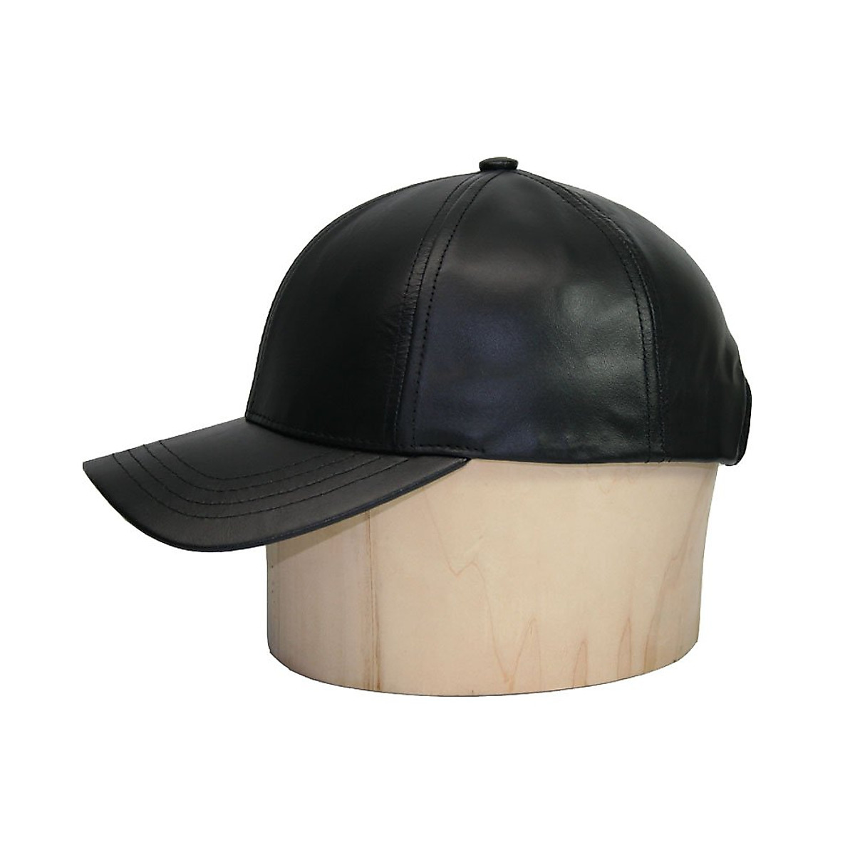 Emstate Genuine Cowhide Leather Unisex Adjustable Baseball Cap Made in USA (Hunter Green)
