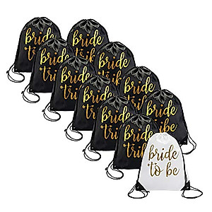 Pop Fizz Designs Bride & Bride Tribe Drawstring Bags (12)