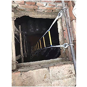 FGQCBBYC Emergency Fire Escape Ladder Rope Ladder Outdoor Soft Safety Ladder Hooks for Window Balcony, Home Climbing Escape Ladders,Reusable/3M/10Ft/18M/59Ft