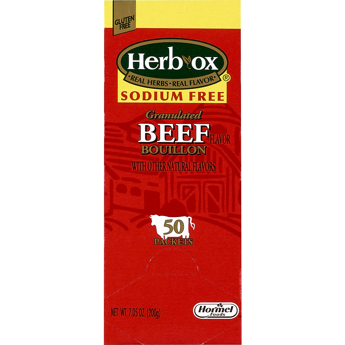 Herb-Ox Sodium Free Bouillon Bundle,`Beef and Chicken, 100 Total Packets