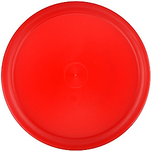 ONE250 Air Hockey Pushers and Red Air Hockey Pucks, Goal Handles Paddles Replacement Accessories for Game Tables (4 Striker, 4 Puck Pack) (Red)