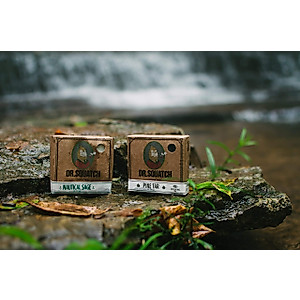 Dr. Squatch Pine Tar Soap 4-Pack Bundle – Bar Soap for Men with Natural Woodsy Scent and Skin Exfoliating Scrub – Handmade with Pine, Coconut, Olive Organic Oils in USA (4 Bar Set)