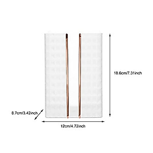 Zerodeko Wall Mount Paper Towel Dispenser Transparent Folded Paper Towel Holder Hand Towel Guest Towel Napkin Holder Box for Bathroom Toilet Kitchen