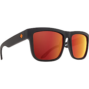 SPY Discord Dale Jr Matte Blk Happy Gry Grn W/ORG Spectra Mirror