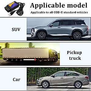 ELM327 OBD2 USB Adapter, Diagnostic Coding Tool with MS-CAN/HS-CAN Switch Compatible with Ford F150 F250 Lincoln Mazda Mercury Code Reader Vehicle Diagnosis on Windows with V1.5 PIC18F25K80 Chip