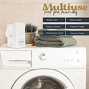 Laundry Dryer Sheet Holder Dispenser Laundry Organization Storage Detergent Dryer Sheet Dispenser Soap Fabric Softener Dispenser - Farmhouse Laundry Room Decor Accessories Dryer Sheet Container