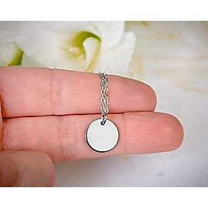 EFYTAL Marathon Runner 26.2 Necklace, 925 Sterling Silver Disc Jewelry Gift for Athlete, Gifts for Athletes Runners