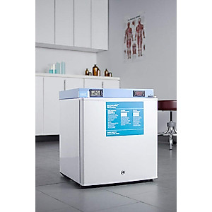 Summit Appliance Summit FS24LMED2 Accucold MED2 19 Inch Wide 1.4 Cu. Ft. Free Standing Medical Freezer with Digital Display and Door Lock