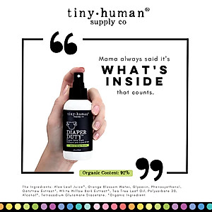 Diaper Duty Diaper Area Wash 4oz (2 Pack), Orange Blossom & Aloe, Gentle Cleansing Spray for Cloth Diapers, Calming & Soothing