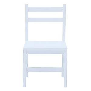 Fantasy Fields Wooden Desk and Chair Set with Storage Shelves with a Modern Design for Students and Crafters, White