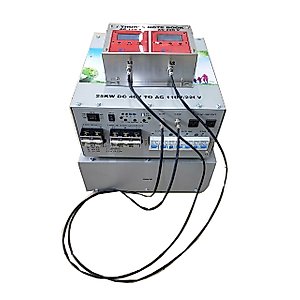 RuiCheng 100000 Watt Peak 25000 Watt Low Frequency Split Phase Pure Sine Wave Power Inverter 48 V Dc Input / 110 V,220 V Ac Output 60 Hz Frequency with 110V Charger & 3.5" LCD Display Box