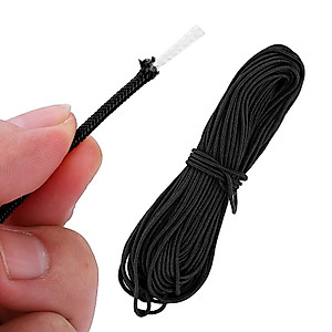 VGEBY Bowstring Loop, Archery Compound Bow D-Loop Rope Wire String Bow Release Nock Loop Accessory(Black) Bcy 24 D Loop Material 2.44Mm Archery Rope D Loop