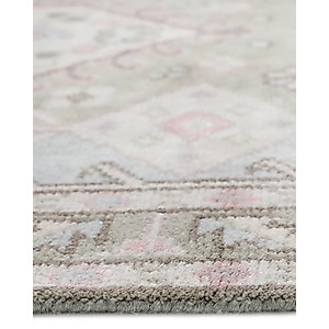 Handmade Geometric Contemporary Light Gray Area Rug 9 x 12