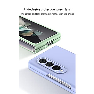 BAILI for Samsung Z Fold3 Silicone Case,Skin Feel,Soft and Smooth Liquid Silicone Galaxy Z Fold3 Cover,Support Wireless Charging Protective Cover for Samsung Galaxy Z Fold 3-Black