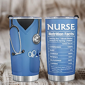 Shqiueos Nurse Gifts for Women Men - 20 Oz Nurse Tumbler Cup, Nurse Practitioner Gifts, Nurses Week Gifts, Christmas Gifts for Nicu Nurse, School Nurse, Nurse Appreciation Gifts Coffee Cup