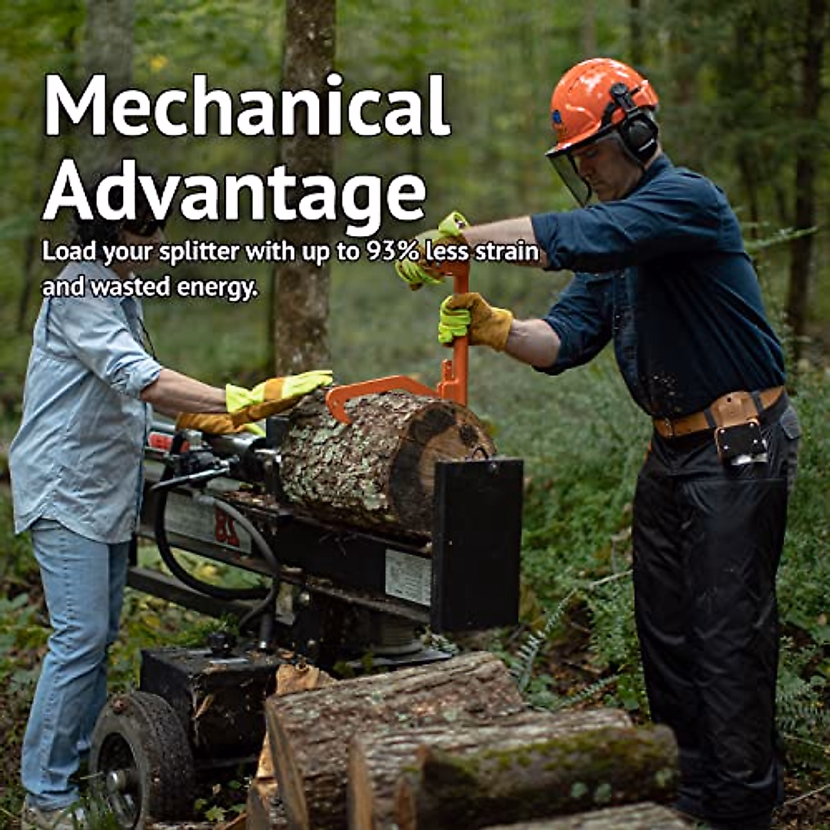 LogOX Hauler Ergonomic Log Hauler Firewood Harvesting Hand Tool, 21” Cant Hook Log Roller, and Carrier (Patented and Made in USA)