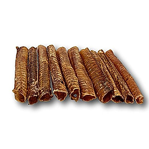 Top Dog Chews – 12” Beef Trachea Dog Chews 10 Pack, American, All Natural, Single Ingredient Dog Treat, Promotes Joint, Hip & Dental Health, High in Protein for Medium & Large Dogs